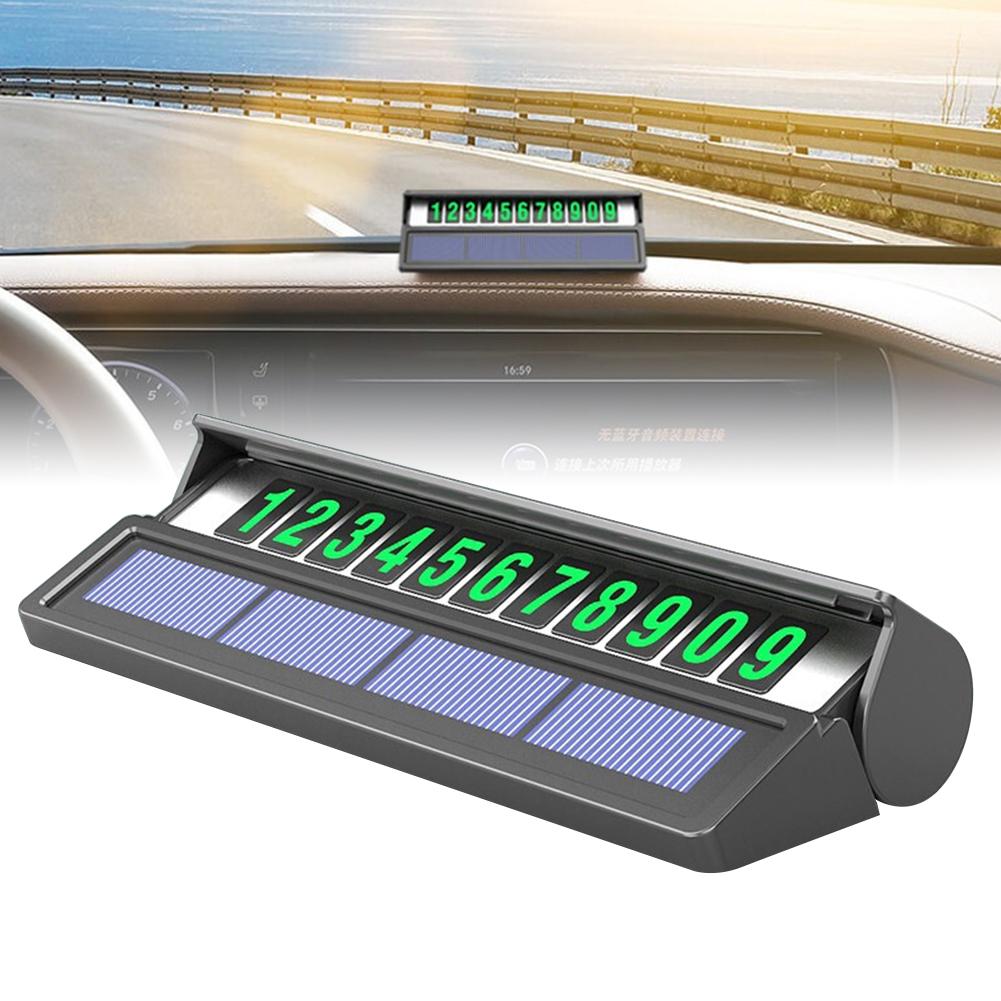 Buy Solar Car Temporary Parking Number Plate Hidden Park Stop Sign ...