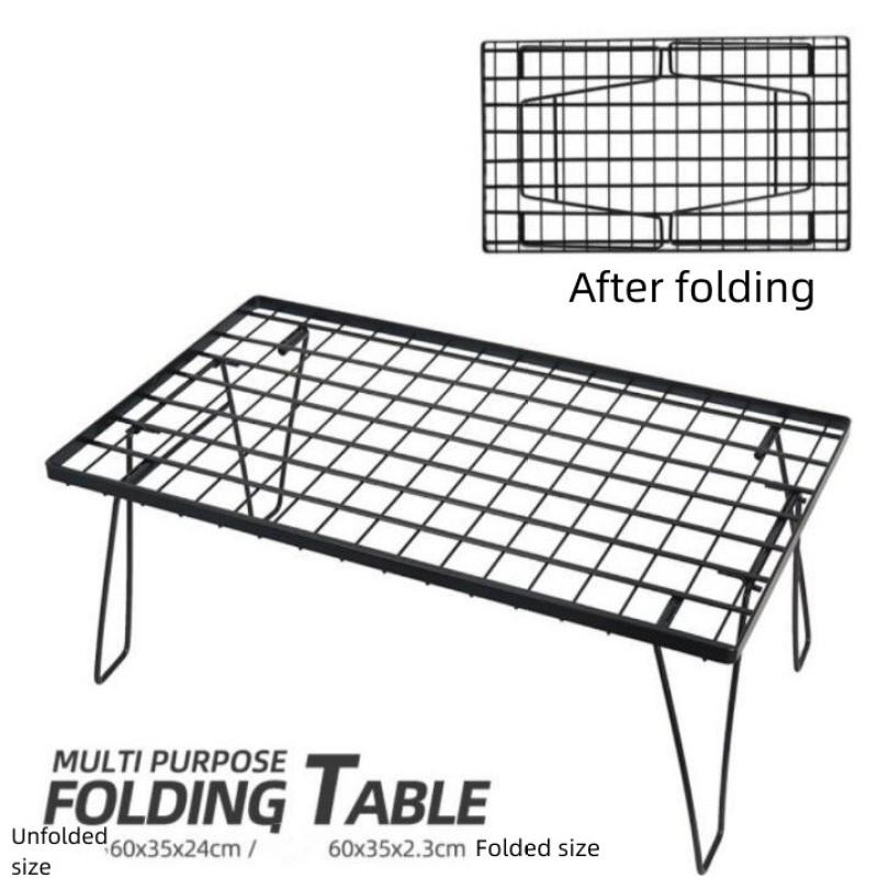 Buy Outdoor Folding Net Table Bamboo Board Dining Table Camping ...
