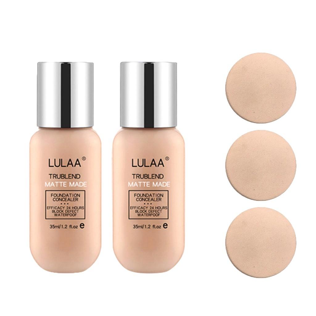 Buy 2PC Youth Velvet Foundation Professional Full Cover Base Makeip ...