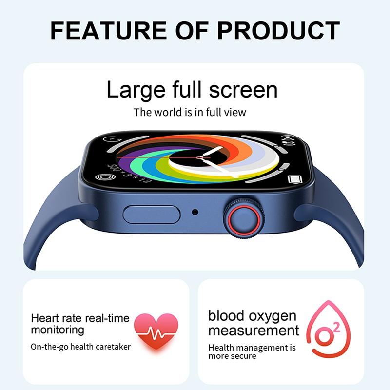 Buy New Arrivals Square Smartwatch i8 pro max Wireless charging hiwatch ...