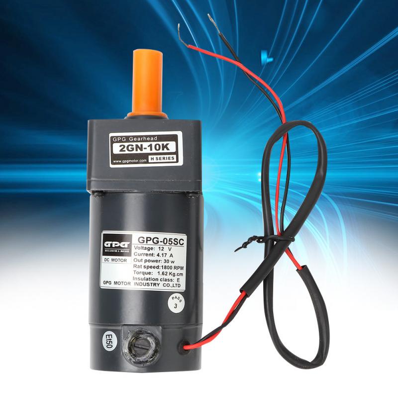 12V 30W GPG-05SC DC Dişli Motor Dişli Redüktör Motor 8mm Şaft 1800rpm ...