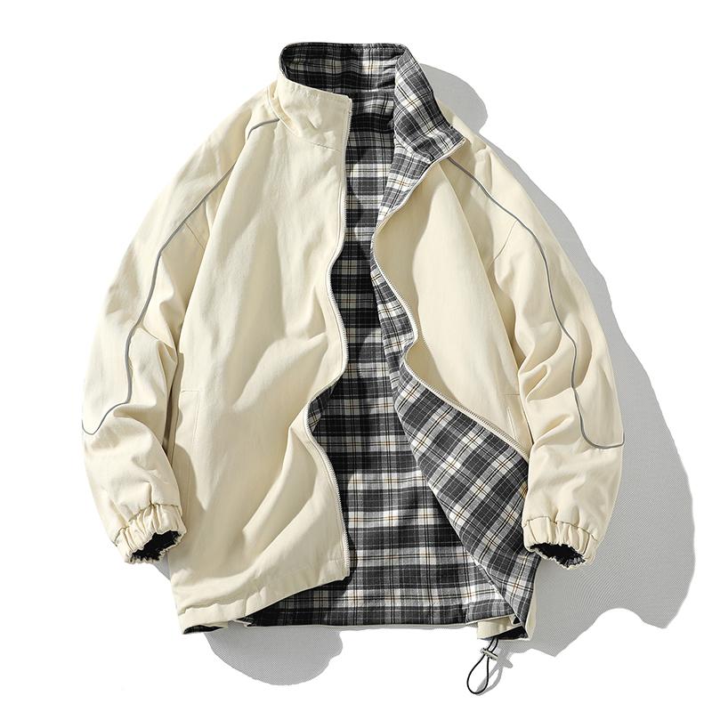 Buy 2021 Spring and Autumn Jacket Double Side Wear Hong Kong Style ...