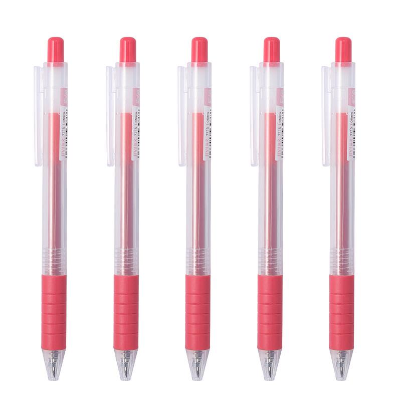 Buy 5pcs Color Press Pen Black 0.5mm Gel Pen Morandi Ballpoint Pen ...