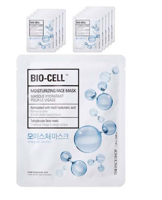 Buy THEFACESHOP Mask Sheet BIO-Cell Moisturizing Face Mask 10 Masks at ...