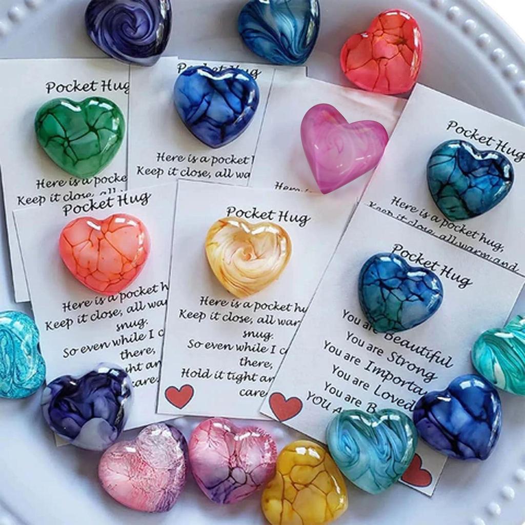 Cheap Pocket Hug Heart With Greeting Card, Glass Love Ornament, Pocket ...
