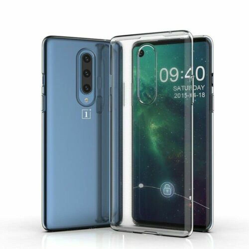 Buy For Oneplus 8 Pro Transparent Clear Soft Silicone TPU Back Cover ...