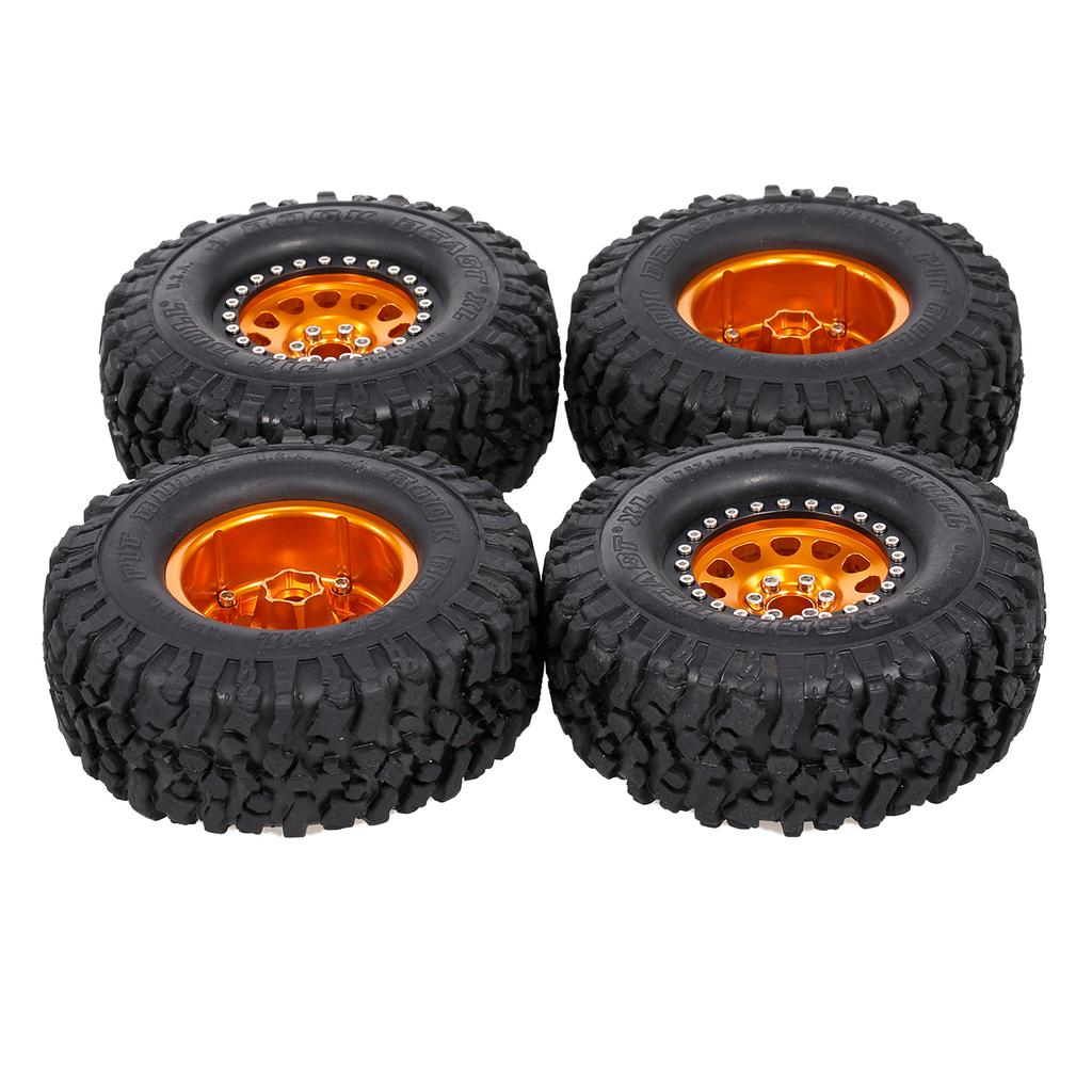 Buy 4PCS 22IN Crawler RC Tires with Metal Rim Ultra Soft Rock Crawler ...