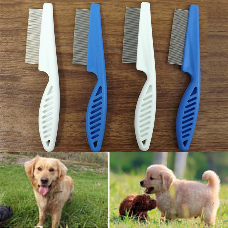 Buy Cat Dog Metal Nit Head Hair Lice Comb Fine Toothed Flea Flee Handle ...