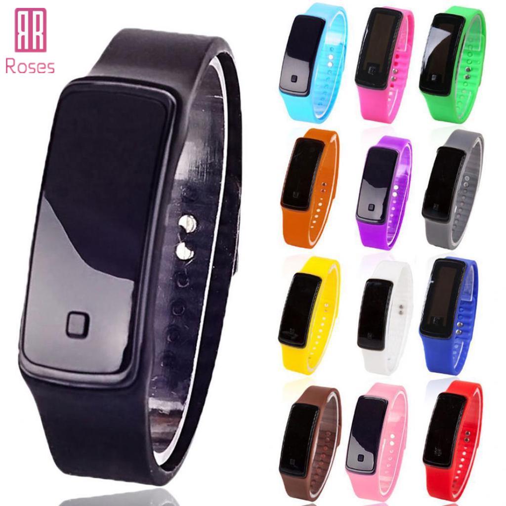 Buy LED Digital Display Bracelet Children's Students Silica Gel Sports ...