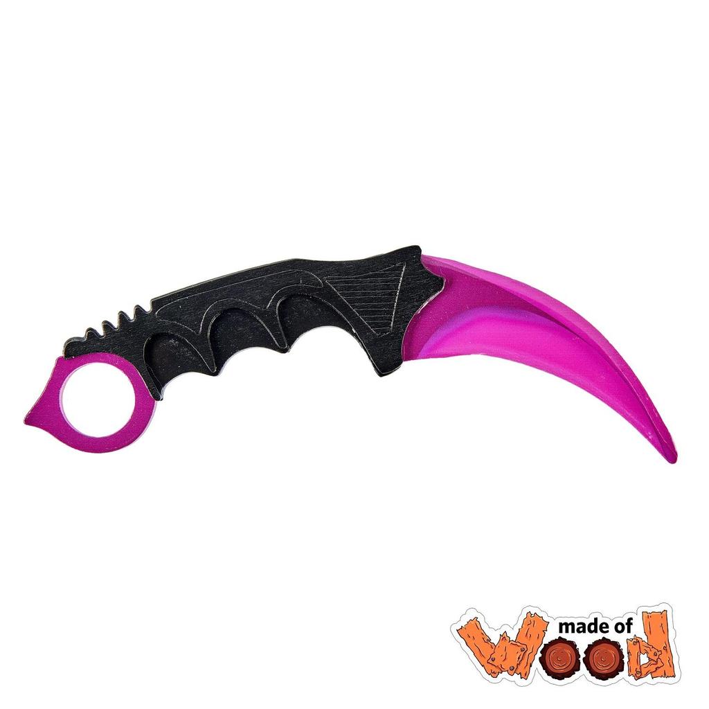 Cheap CS2 CS:GO Wooden knife Karambit Pink Splash, Maskbro, wooden ...
