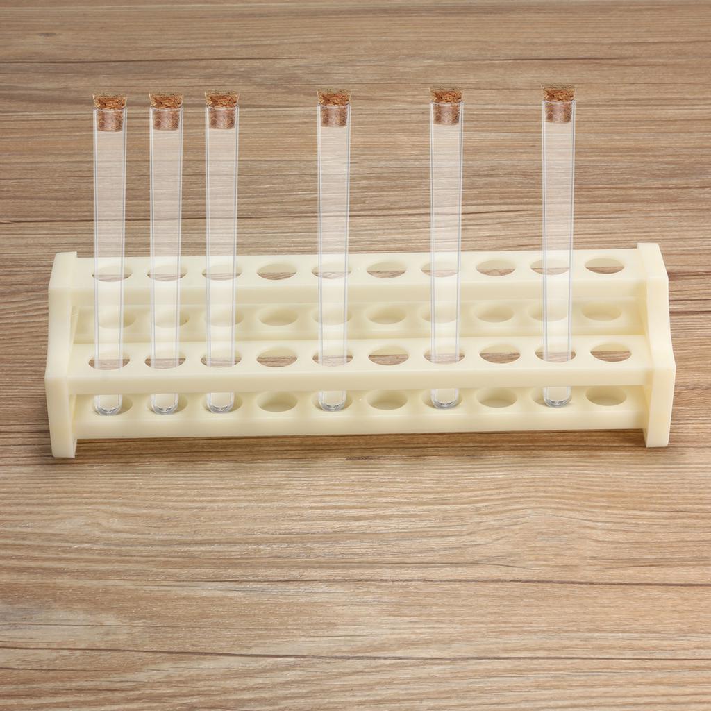 Белая пластиковая стойка для центрифужных пробирок с 20 отверстиями ...