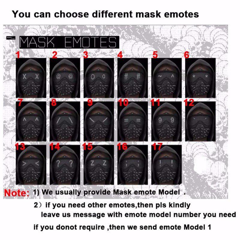 Buy Punk Game Watch Dogs Mask 2 WD2 Marcus Holloway Mask Wrench Cosplay ...