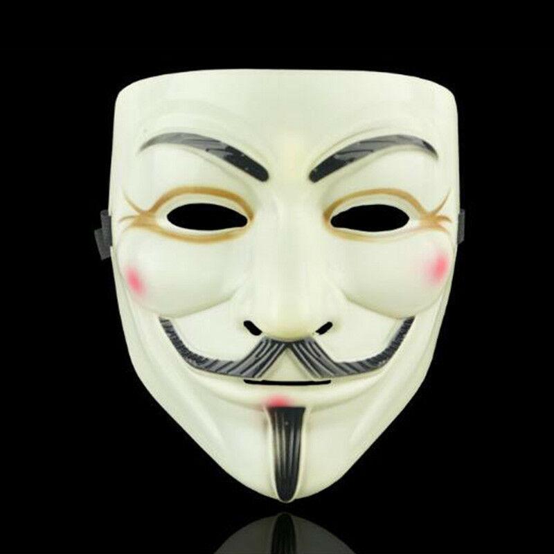 Buy Adult Kids Face Mask Anonymous Hacker V-Vendetta Game Party Cosplay ...