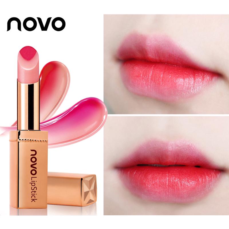 Buy NOVO Double Color Tone Gradient Matte Lipstick Moisturzing Lip ...