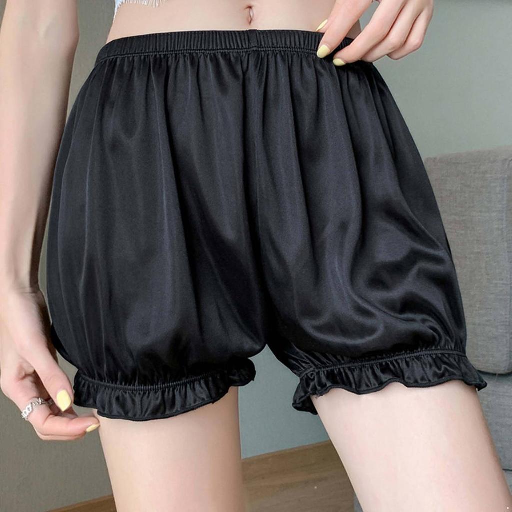 Buy Solid Color Bloomers Shorts Cute Frilly Short Pants Women Lingerie ...