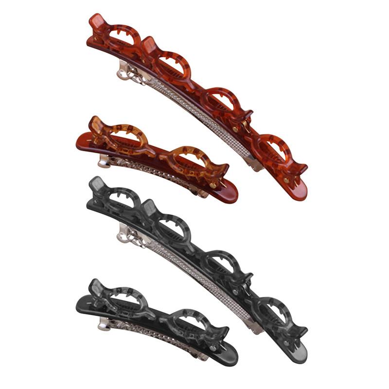 Buy 2pcs Braided Bangs Hair Clip Women Professional Hairstyle Knitting ...
