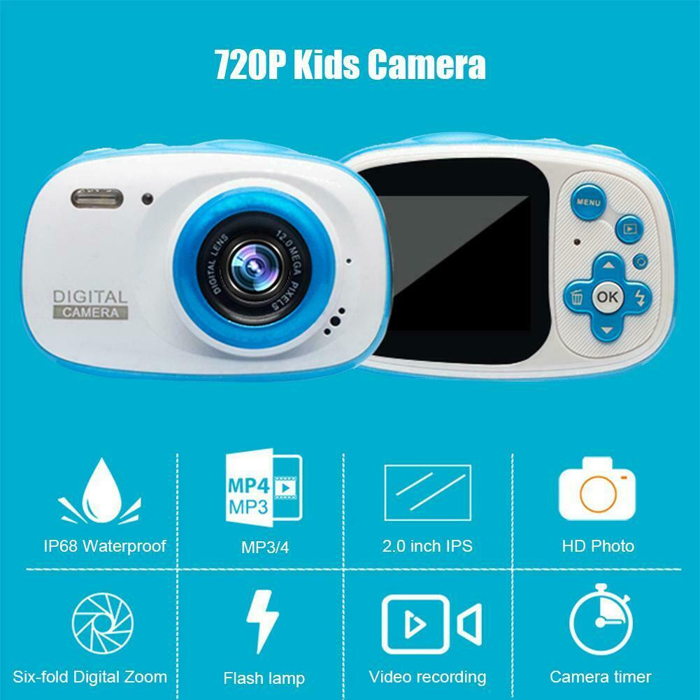 Buy Waterproof 720P HD Digital Video Camera For Kids 6X Digital Zoom ...