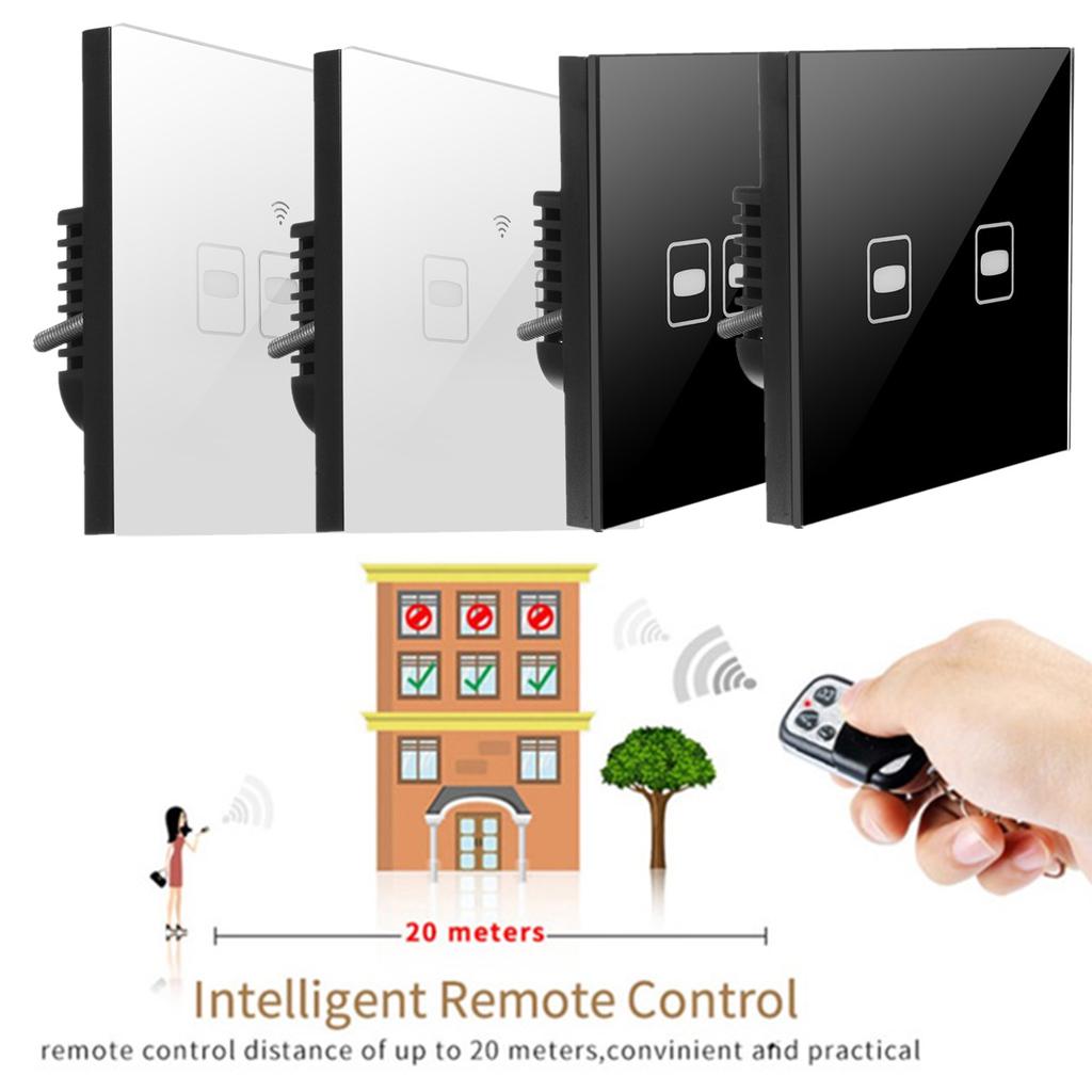 Buy Crystal Tempered Glass Smart Home Touch Sensor Switch Panel With ...