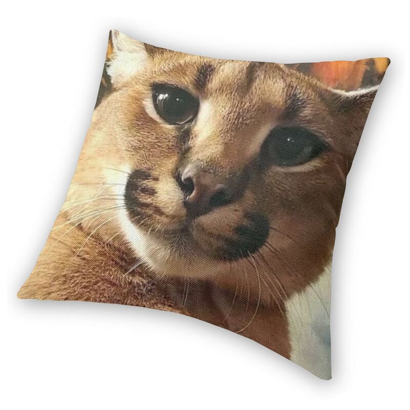 Satın alın Cute Caracal Cat Floppa Meme Pillow Case 40x40cm for Sofa ...