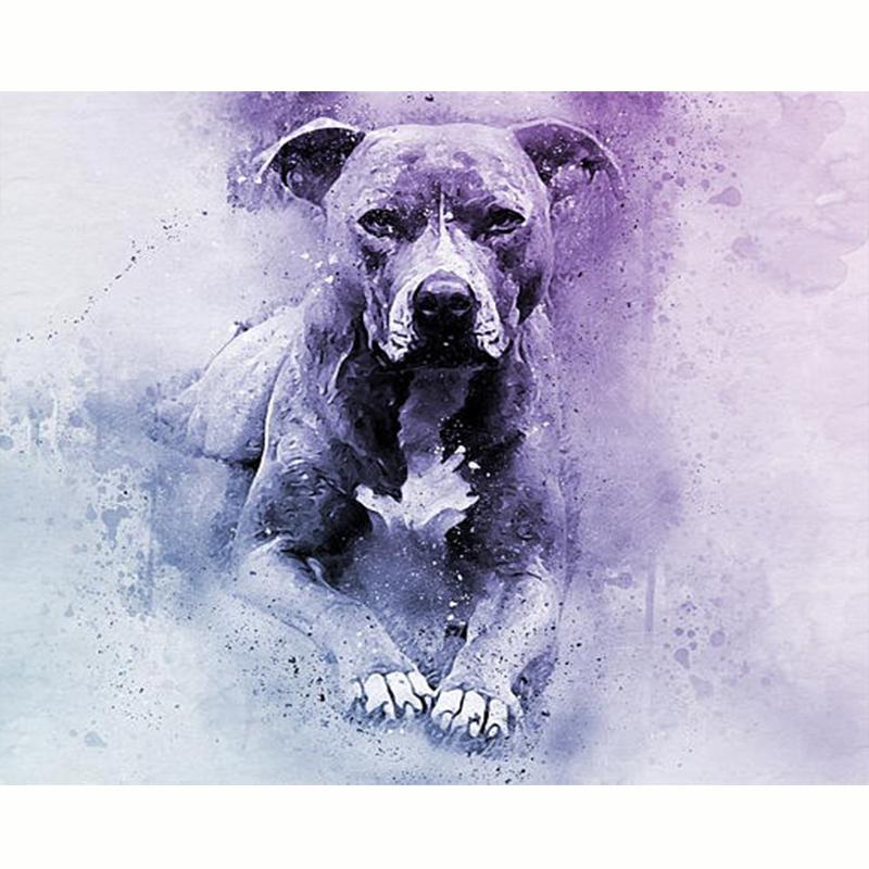 Buy Diamond Embroidery Dog 5D DIY Diamond Painting Animals Christmas ...