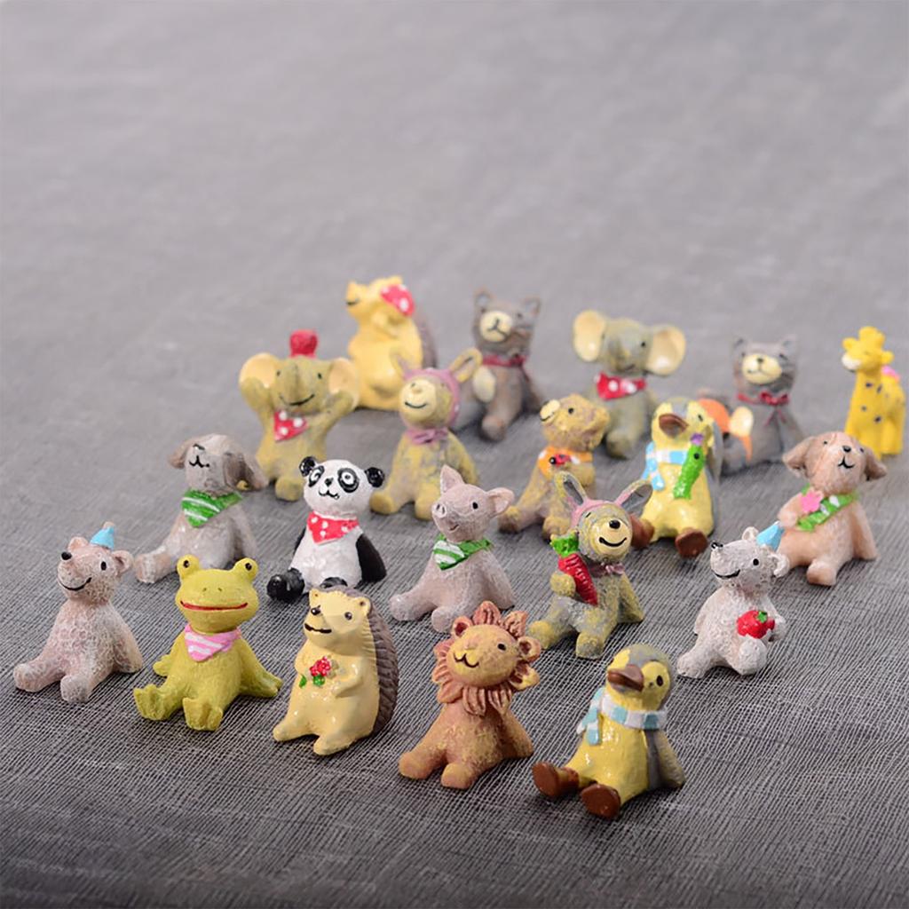 Buy Animal Figurines Mini Garden Miniature Terrarium Resin Craft For ...