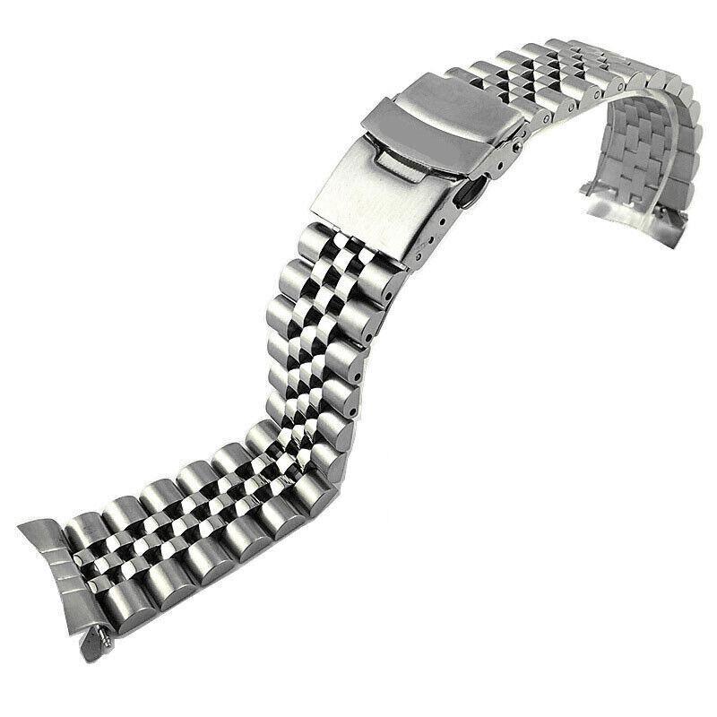 Buy 20mm Solid Jubilee Curved Steel Watch Band For Citizen BN-0150 BN ...