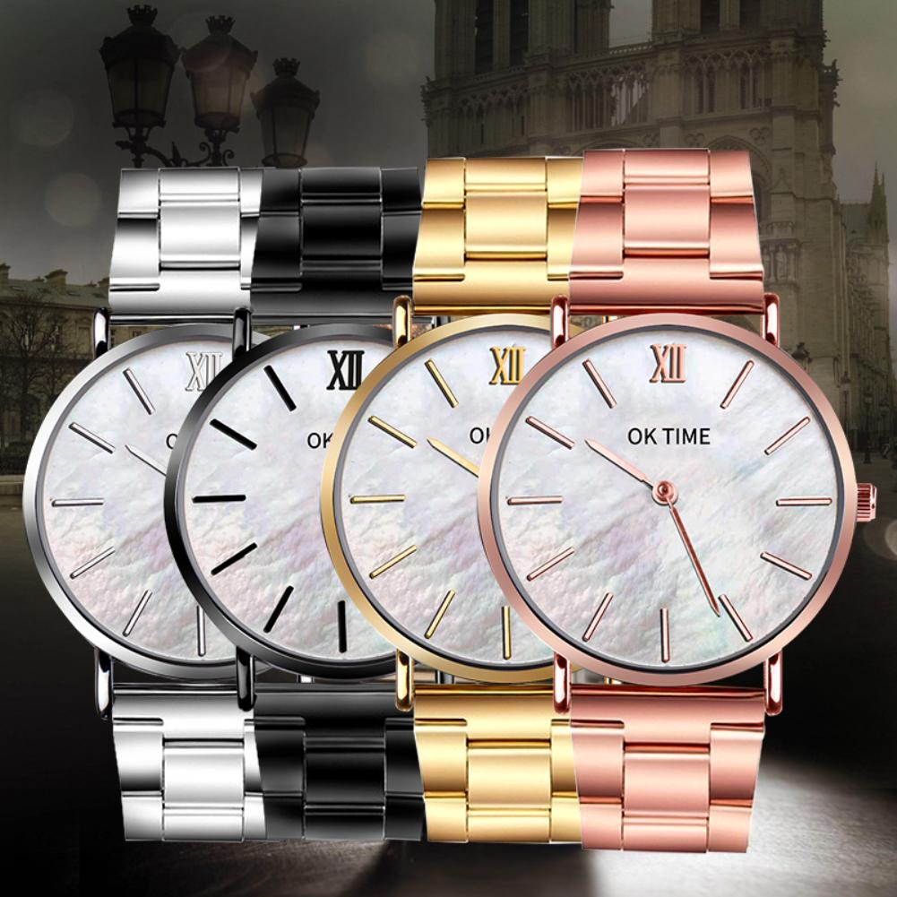 Buy Boom Watch Band Alloy Dial Seashell Color Round Analog Quartz ...