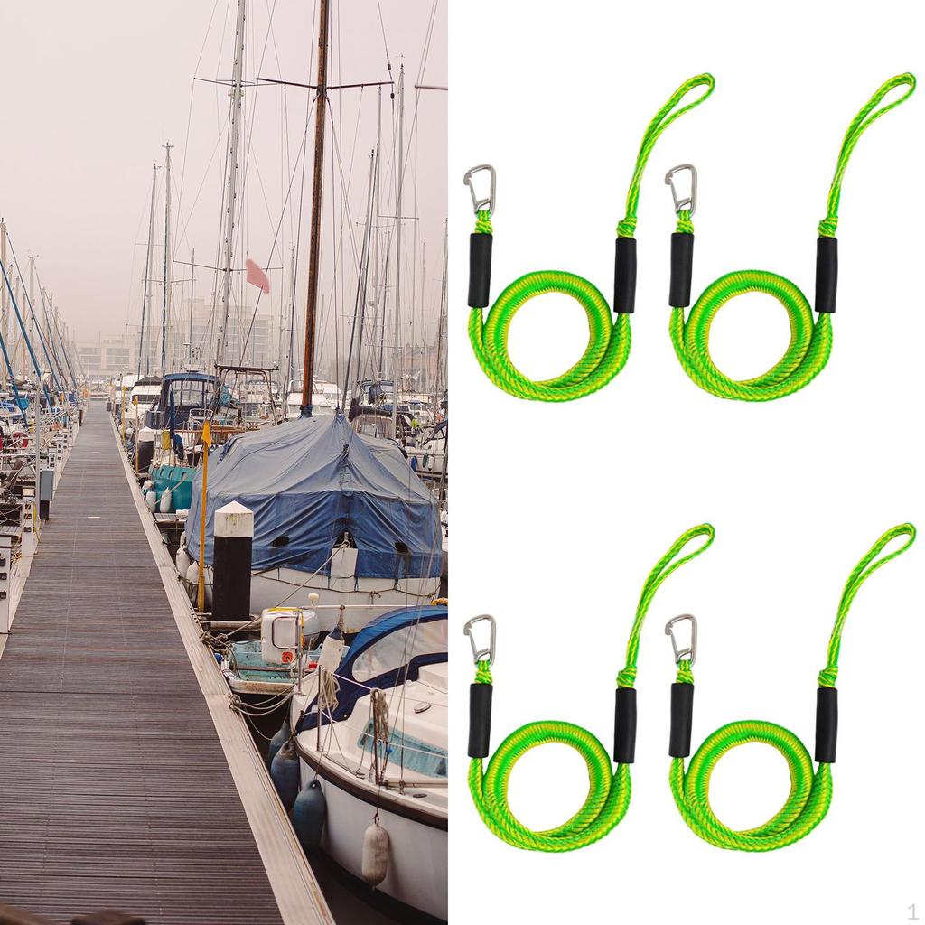 Buy 4FT Bungee Boat Dock Line Mooring Rope Boat Docking Ropes for PWC ...