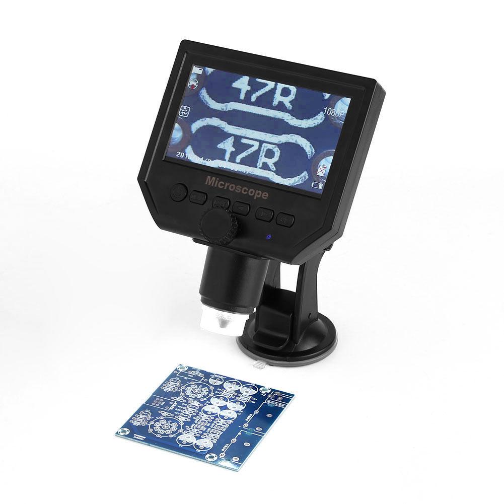 Mustool 4.3inch HD Digital Microscope OLED 3.6MP 1-600X Magnifier G600 ...