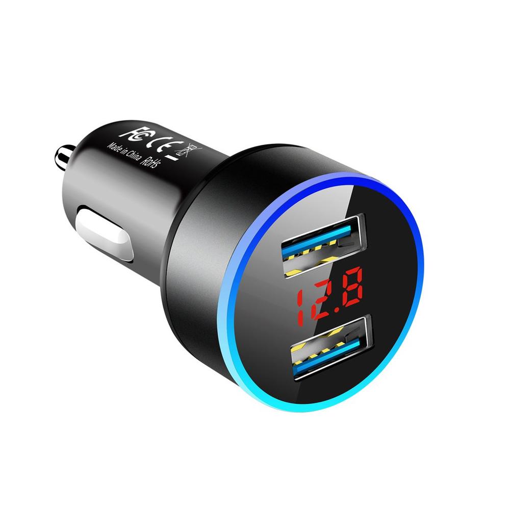 Cheap 3.1A Dual USB Car Charger 2 Ports LED Display Universal Mobile ...