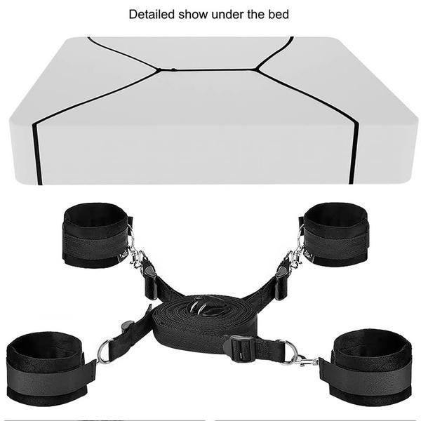 Buy SM Adult Game Sex Tools Bondage Under Bed Restraint Foot Hand Cuff ...