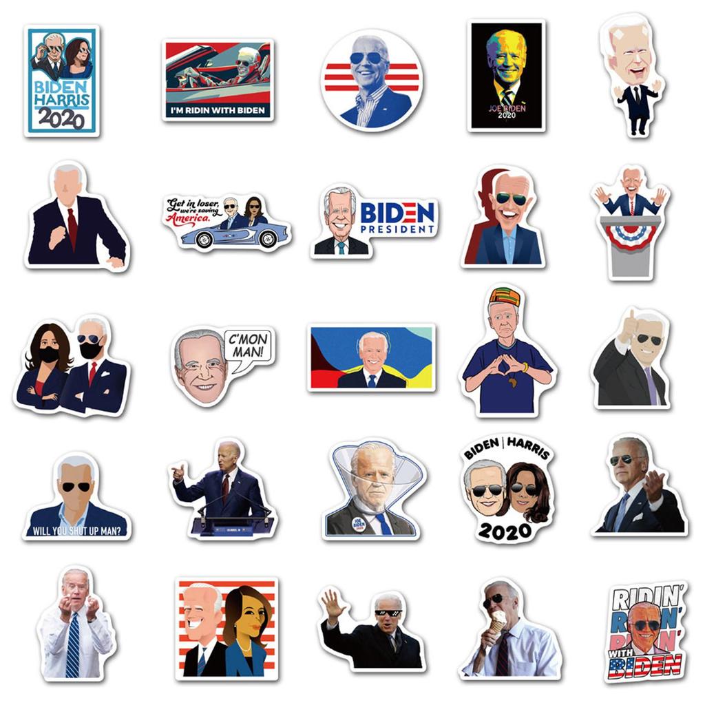 Buy Biden Stickers Decals Vinyl Waterproof Stickers for Laptop Wall at ...