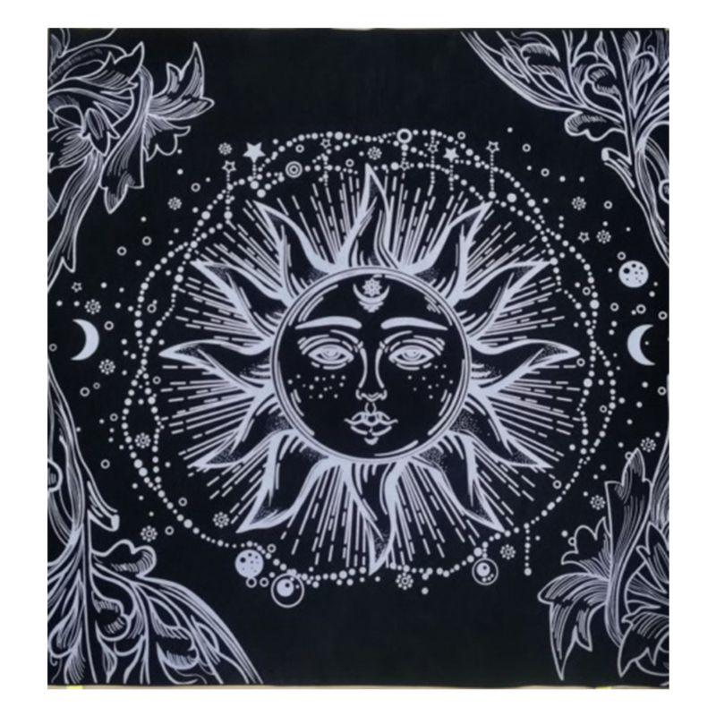 Buy Flannel Tarot Tablecloth Fate Guidance Board Game Rug Divination ...