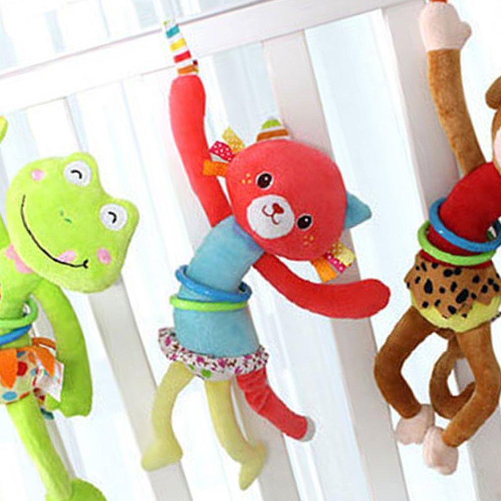Cartoon animal Baby Grasping Plush Soft Cloth bed room hanging Toys ...