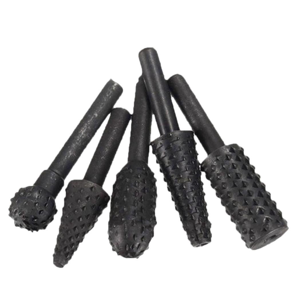 Buy 5pcs Hss Rotary Files Burr Drill Rasp Electric Grinder Set 6mm at ...