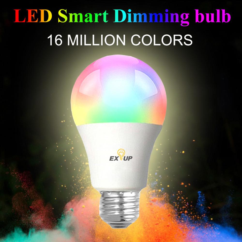 AC100-240V 9W Intelligent Wi-Fi LEDs Bulb Lamp Smartphone APP & Voice ...