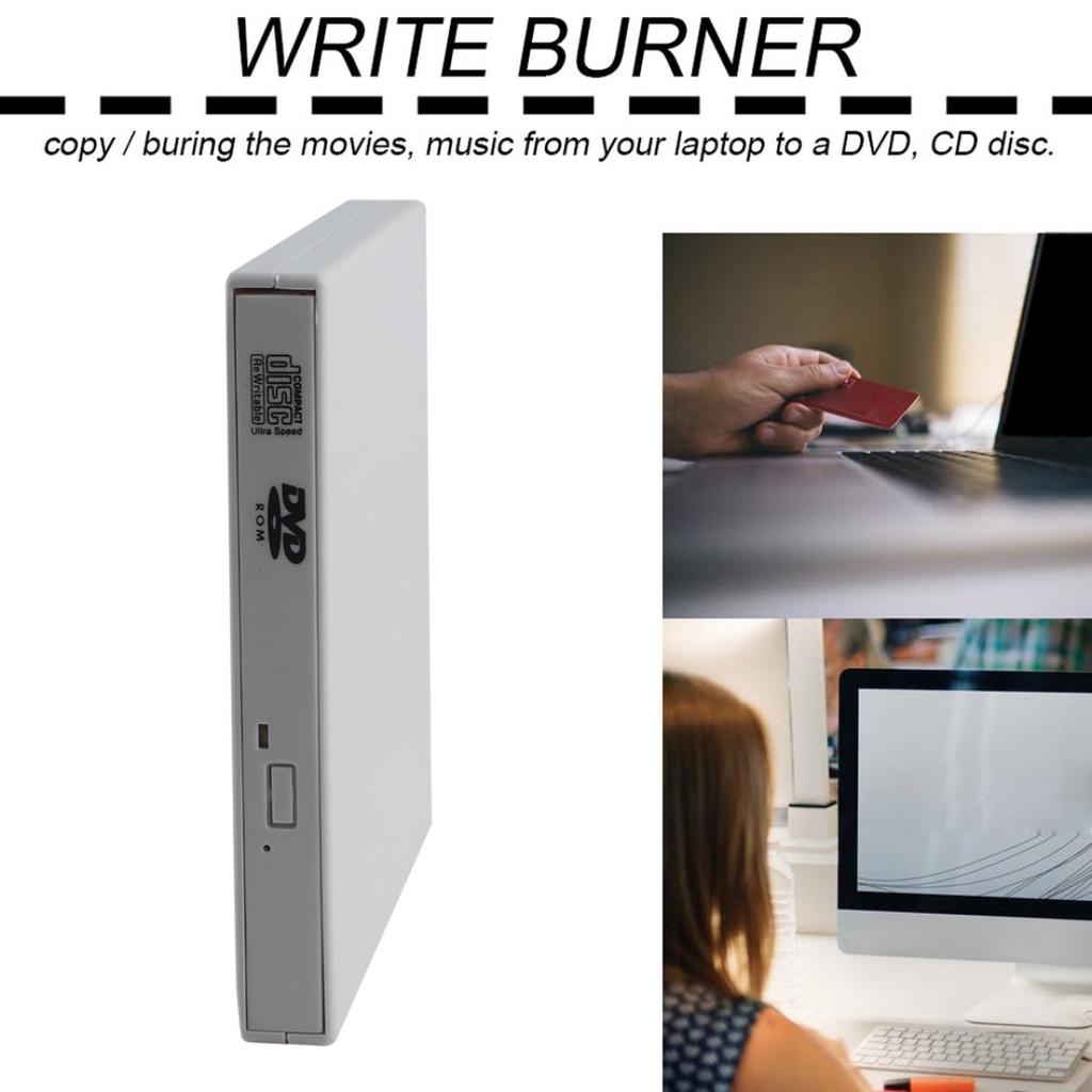 Buy USB External Combo Optical Drive CD/DVD Player CD Burner for PC ...