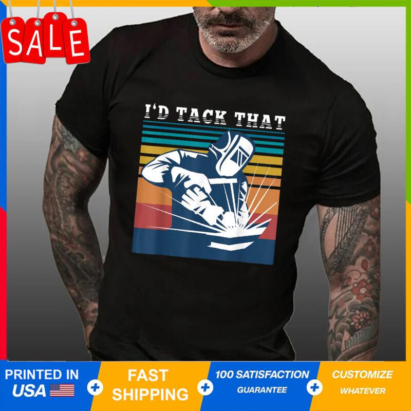 Id Tack That Welding Welder Weld T-shirt Men Black Summer Leisure Mens ...