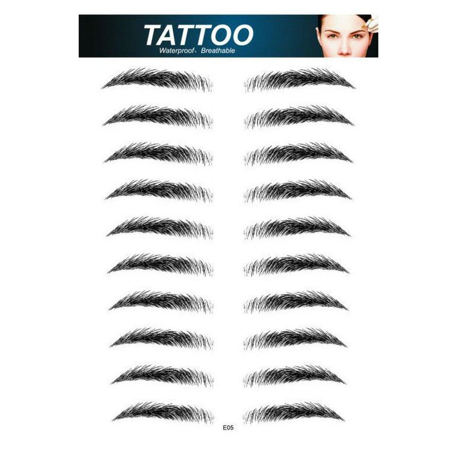 Buy Cosme 40 Pairs 6D Bionic Eyebrow Stickers Long Lasting Natural ...