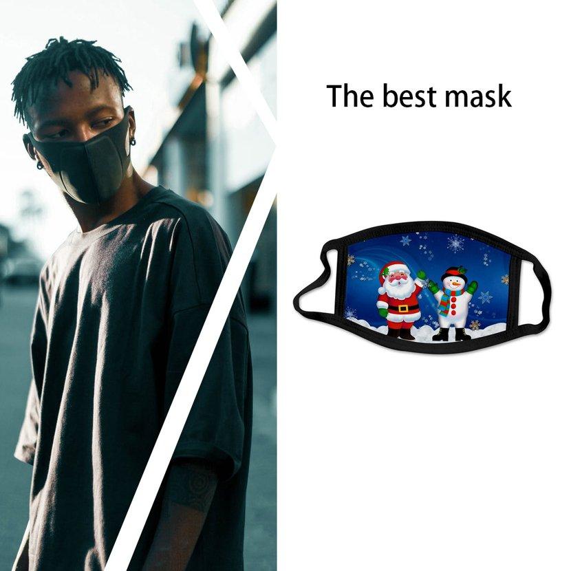 Buy ICOCO Tomorrow Christmas Print Reusable Washable Print Masks Non ...