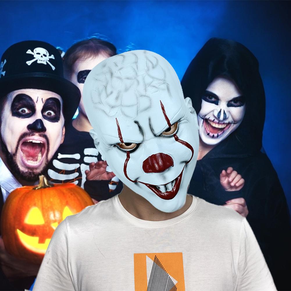 Buy Halloween Scary Mask Cosplay Clown Face Shield for Parties ...