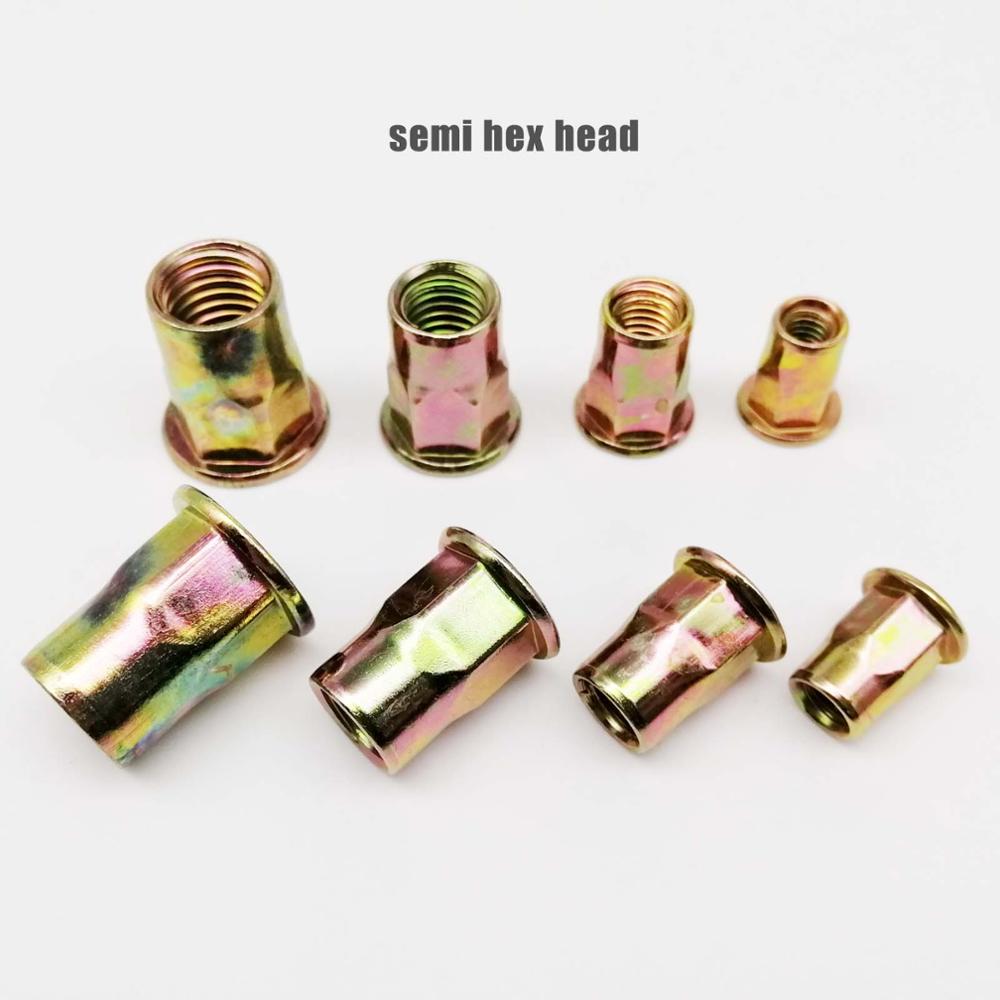 M4 M5 M6 M8 M10 M12 Carbon Steel Half Semi Hex Hexagon Flat Head ...