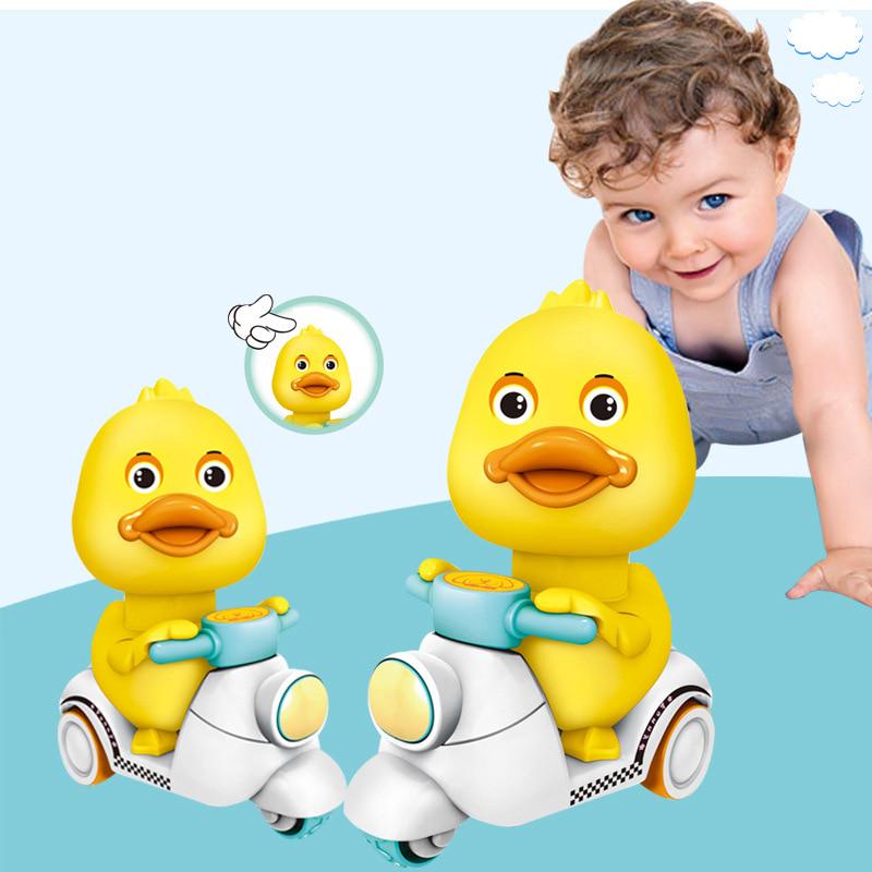 Buy Pull Back Press Small Yellow Duck Baby Kids Toy Inertia Cartoon ...