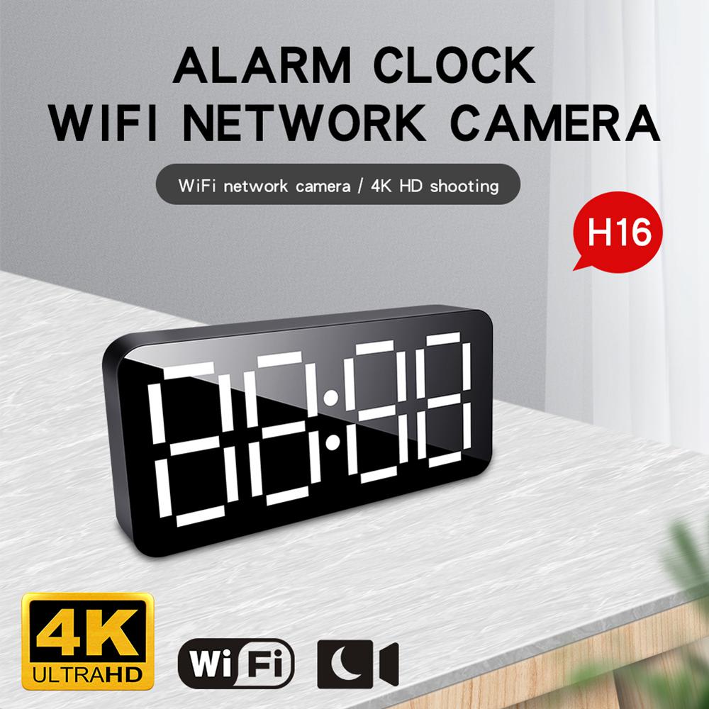 Buy HD Wifi Cam Pro 4K HFD Clock Mini Camera Wifi IP/AP Security Night ...