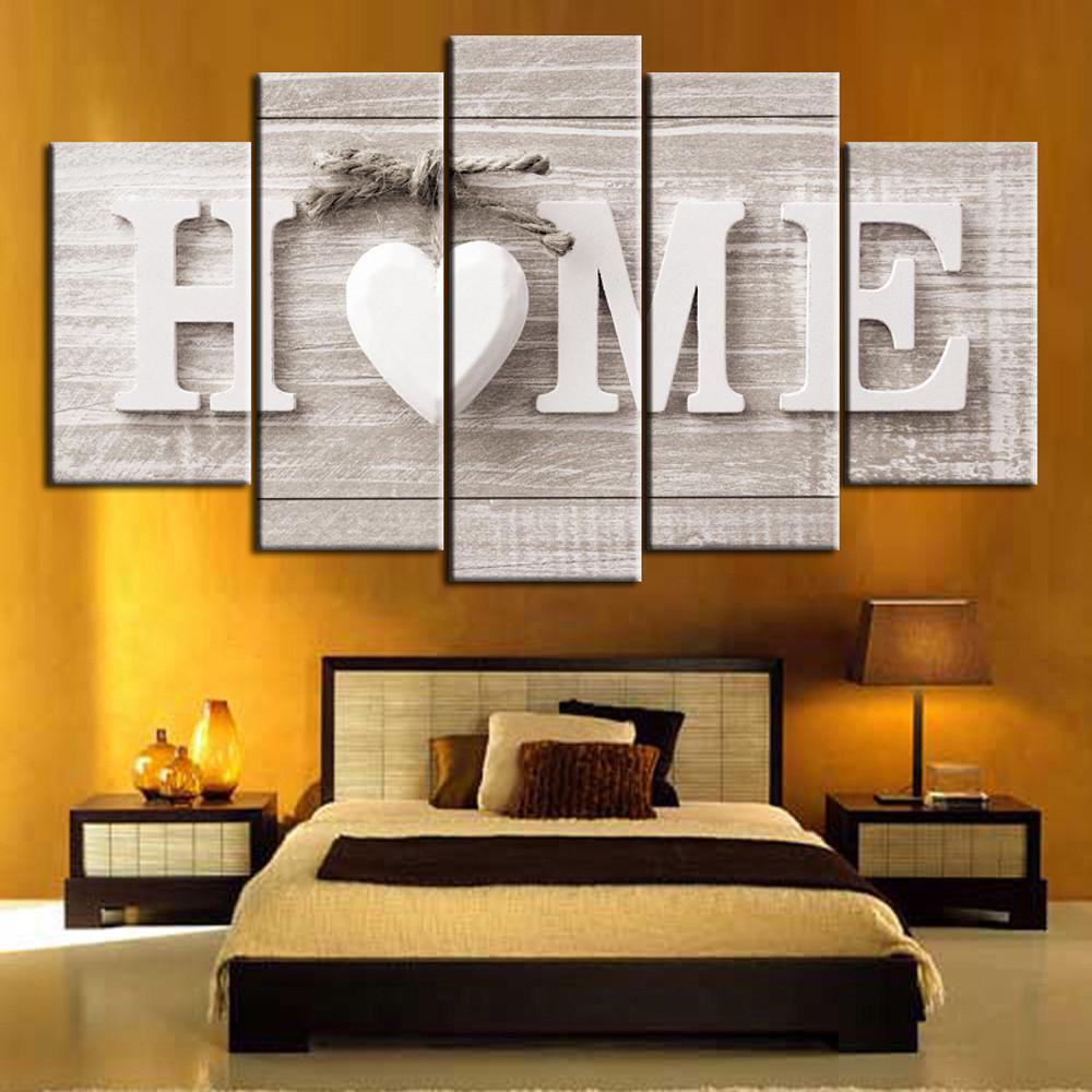 Buy Unframed 5 Panels Wall Art of Home Painting Pictures Prin at ...