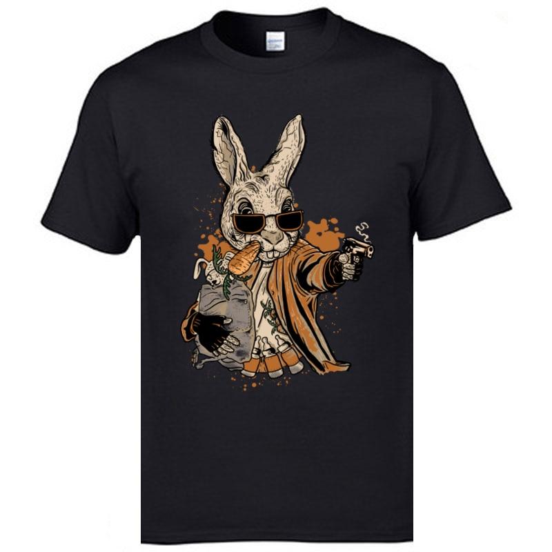 Redneck Rabbit Robbery Funny T Shirt 100% Cotton Crew Neck Top T-Shirts ...