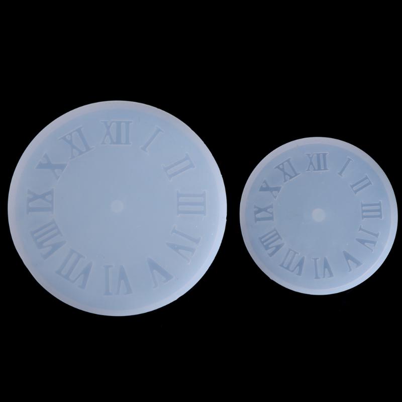 Roman Numerals Silicone DIY Jewelry Mold Pendant Clock Shaped Fondant ...