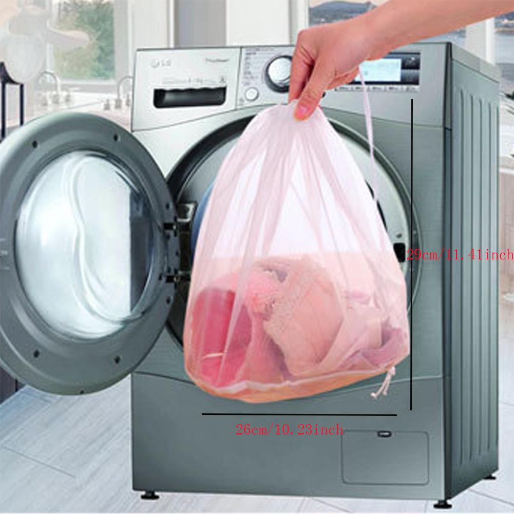 Buy 3 SIZES Protect Clothing Wash Mesh Net Bag Drawstring Laundry Bra ...