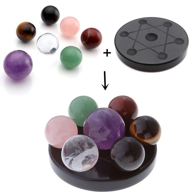 7 Chakra Ball Reiki Seven Star Array Healing Home Office FengShui ...