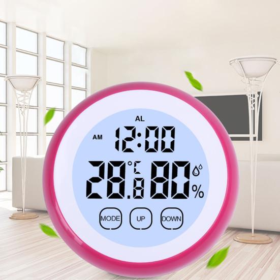 Cheap Digital Display Temperature Humidity Gauge Practical Meter Round ...